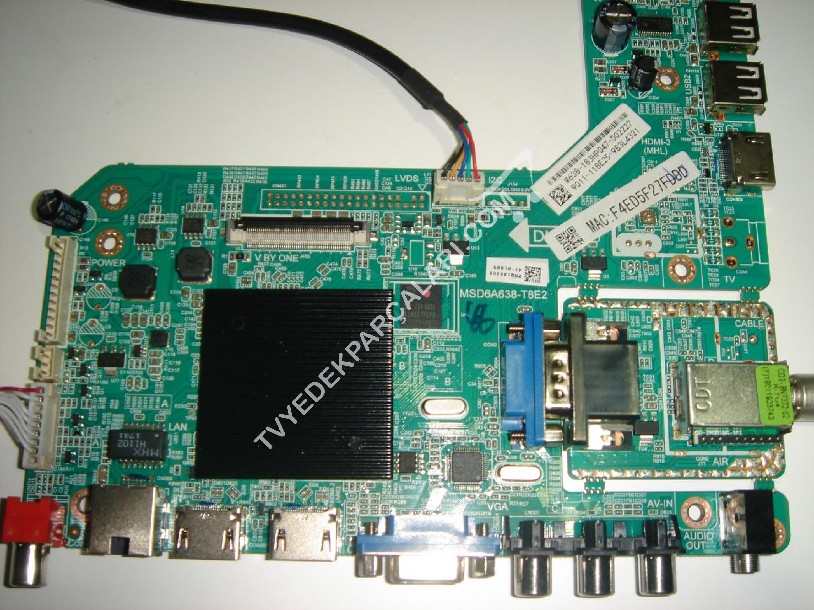 MSD6A638-TBE2 , TOSHİBA 55U7750EE ANAKART MAİN BOARD Tv Parcasi - LED ...