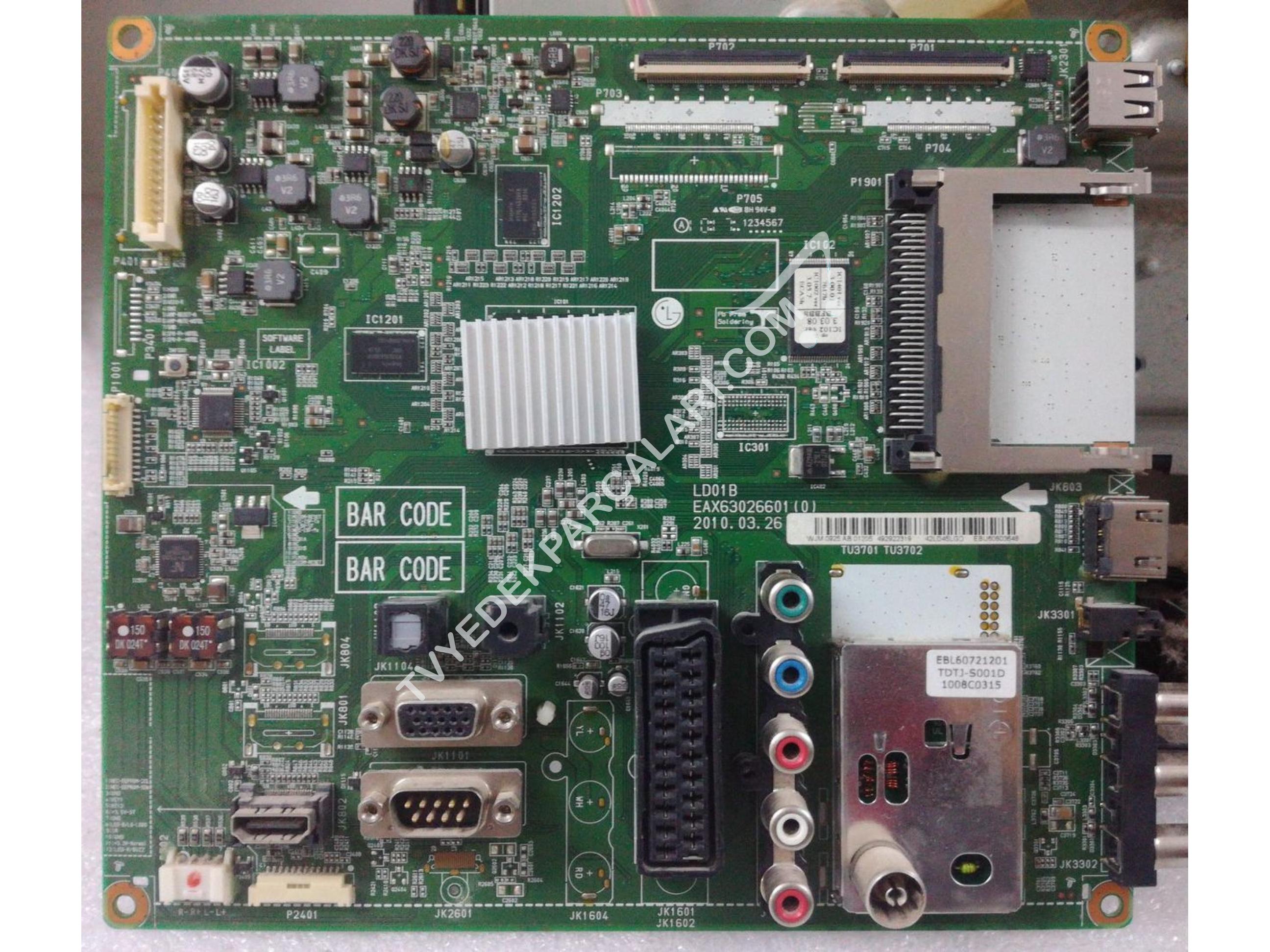 EBU60963645 , EAX63026601 , 0 , 42LD450 anakart main board Tv Parcasi ...