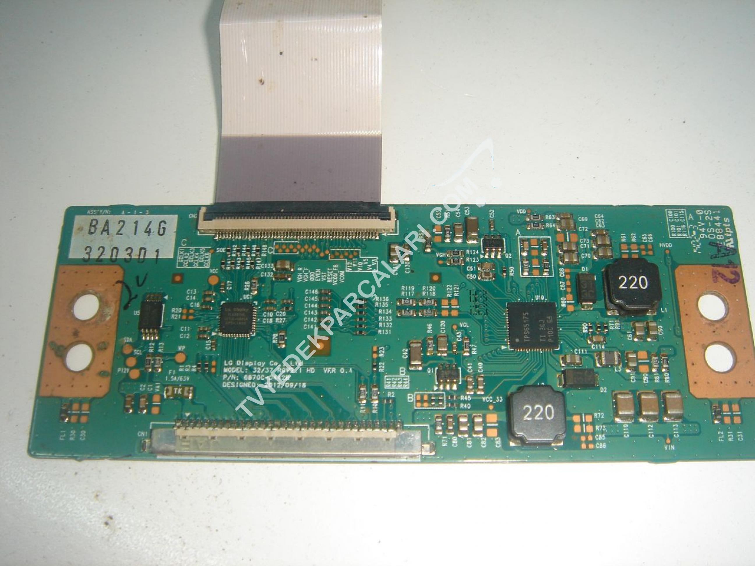 32/37 ROW2.1 HD VER0.1, 6870C-0442B SUNNY TCON DİSPLAY BOARD Tv Parcasi ...