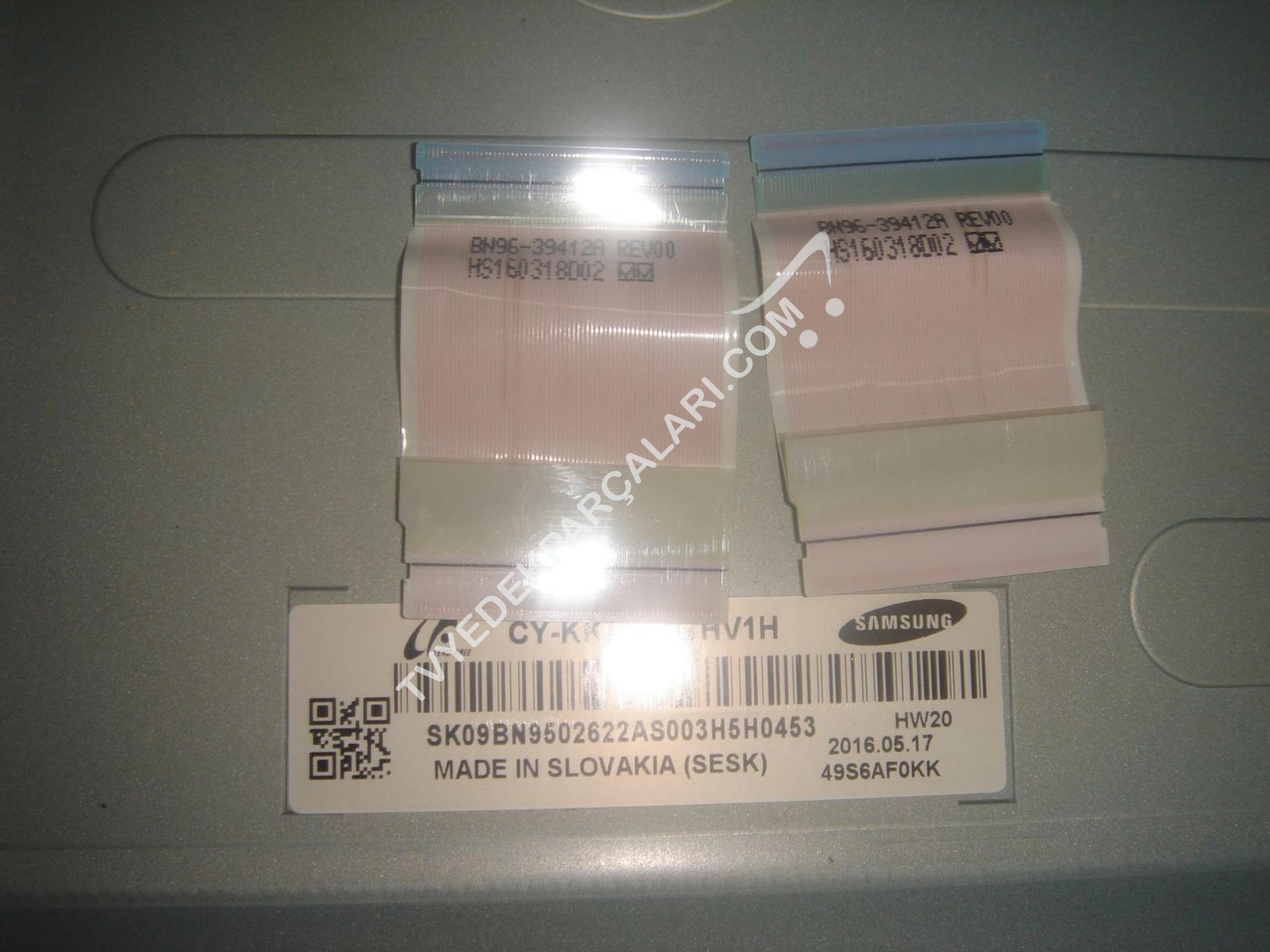 BN96-39412A , SAMSUNG UE49K6000AU PANEL T CON ARASI FLEX KABLO Tv ...