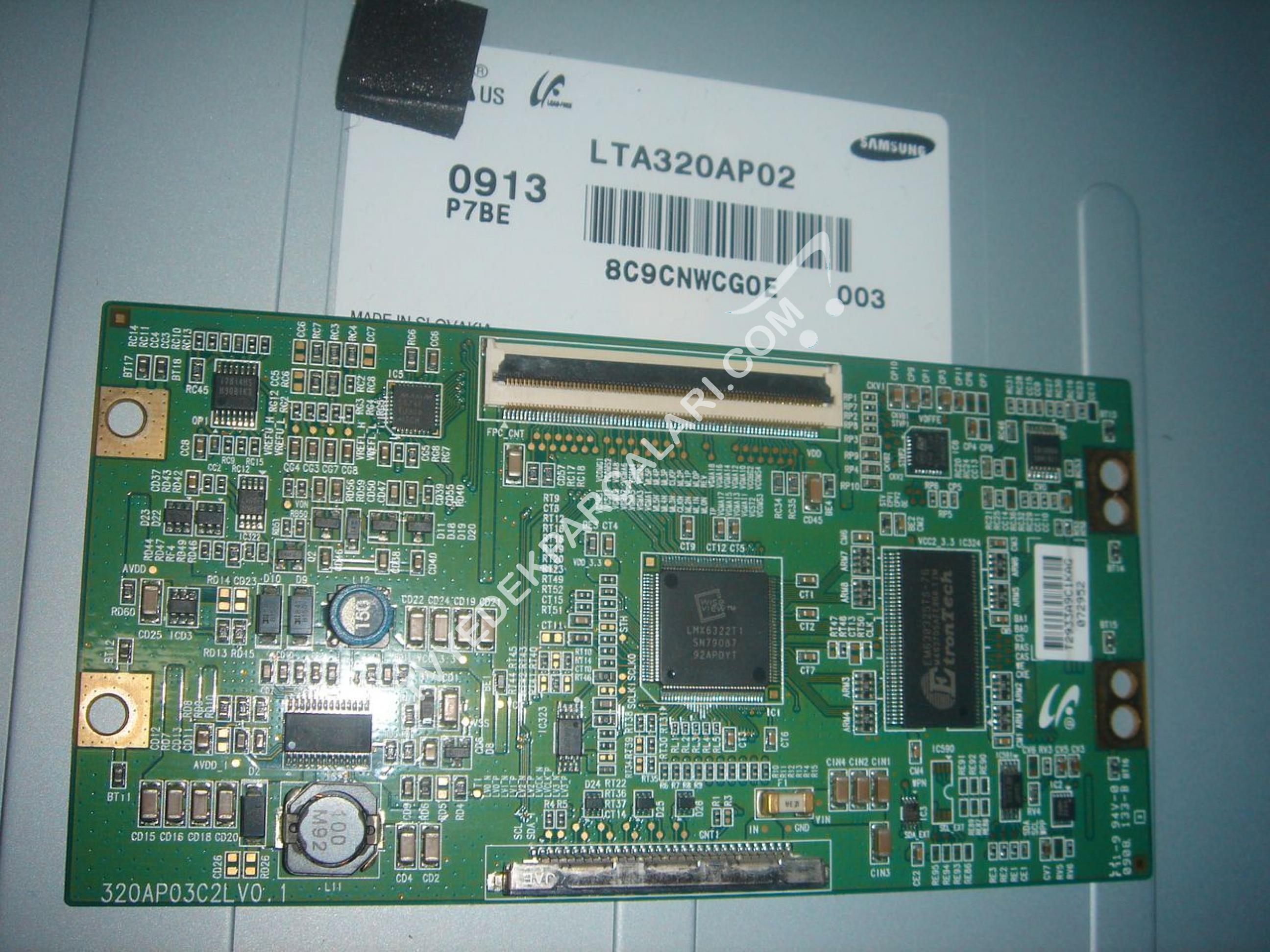 320AP03C2LV0.1 , 320APO3C2LV0.1 , LTA320AP02 , 32VH3000 T CON BOARD Tv Parcasi - LED LCD TV ...