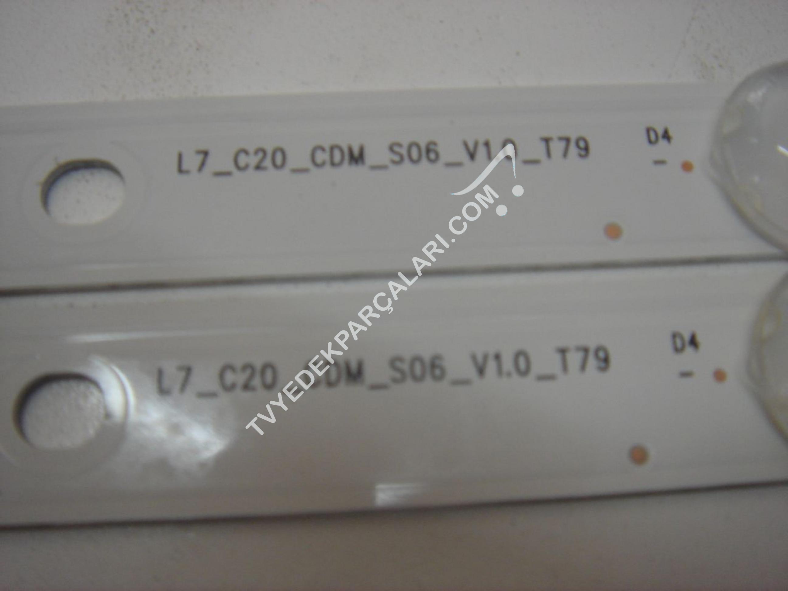 L7 C20 CDM S06 V1.0 T79 , SH32D06-ZC22AG-05 , LC320DXJ-SLA3 , EL32DAB04/0202 LED BAR Tv Parcasi ...