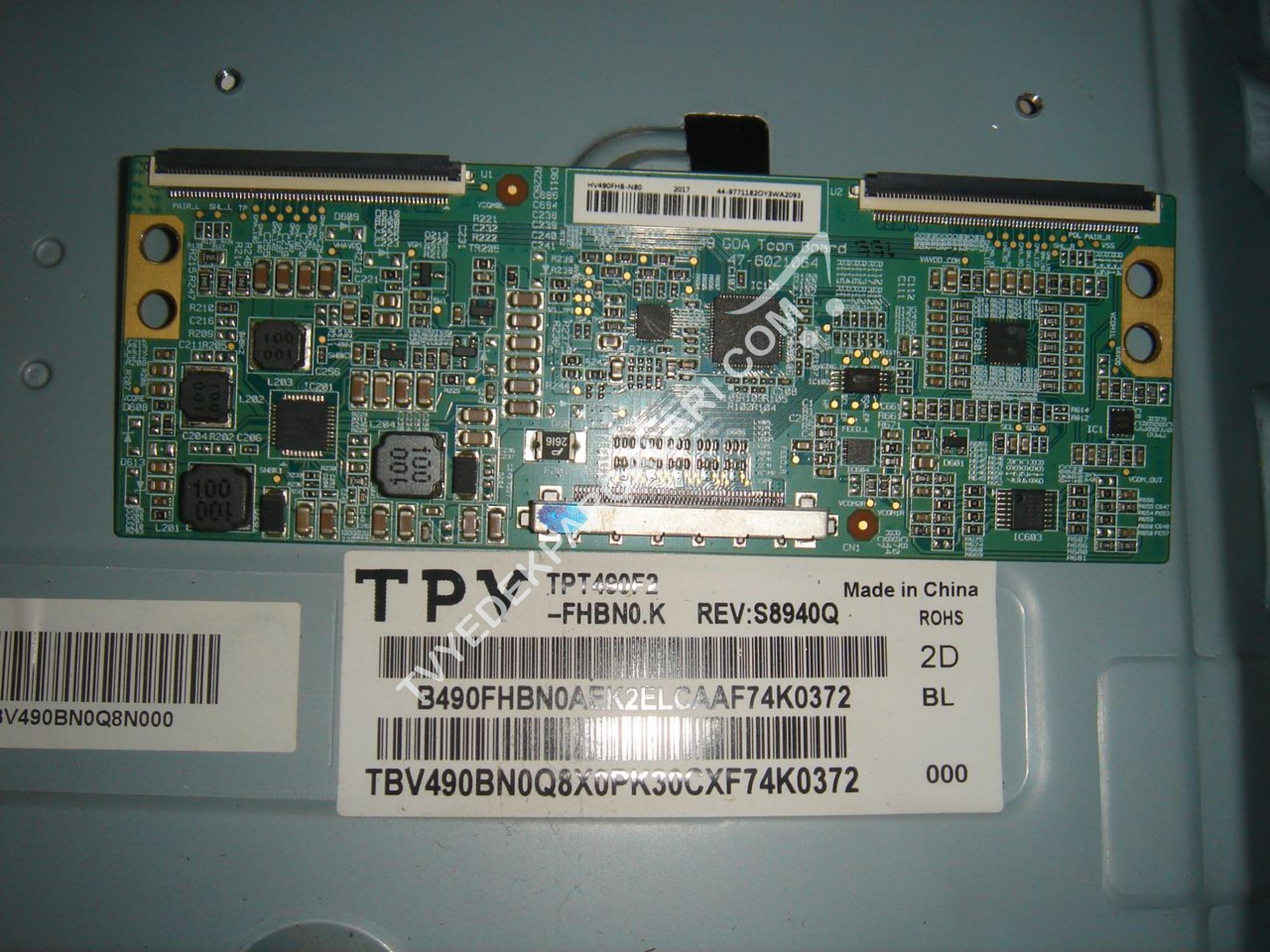 49 GOA Tcon Board , HV490FHB-N80 , 47-6021064 , 49PFS5302/12 T CON ...