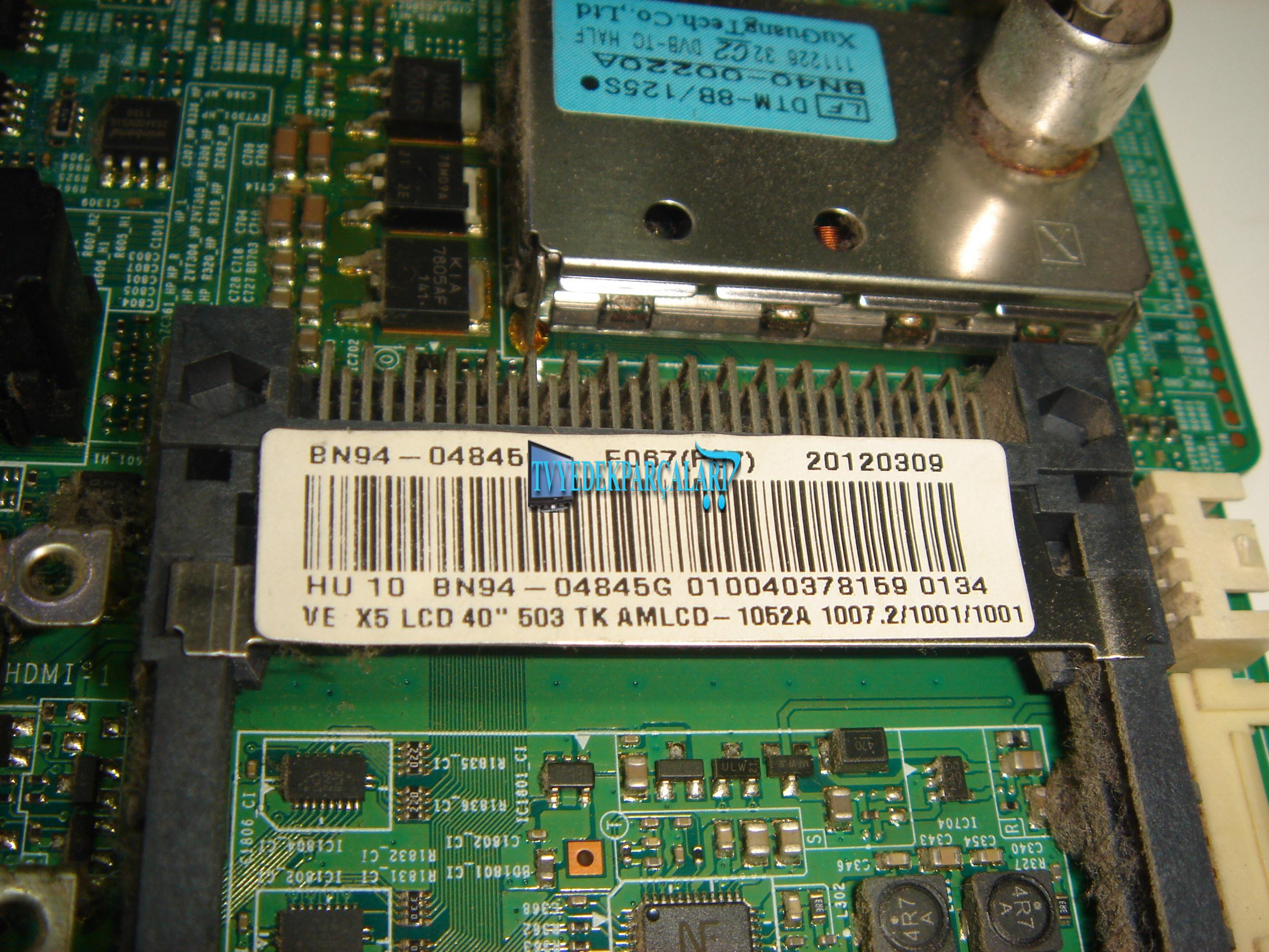 LE40D503 , BN41-01702 A , BN94-04845G , X5 LCD , LE40D503 ANAKART MAİN ...