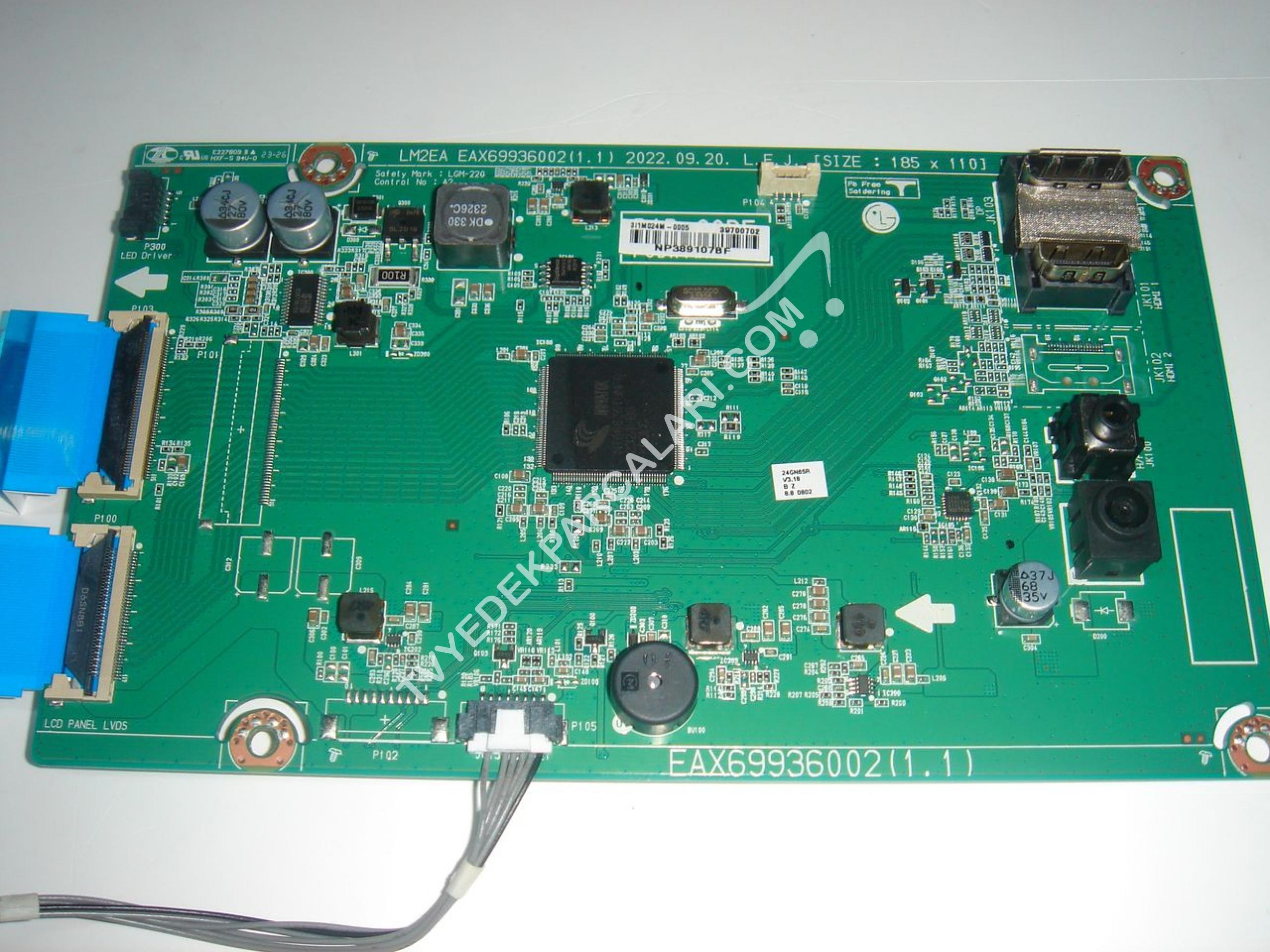 LG 24GN60R Anakart , EAX69936002 , 1.1, 39700702 , LM238WF6(SS)(A2) Tv ...